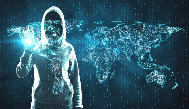 Global Network and Hacking Concept Stock Image - Image of global ...
