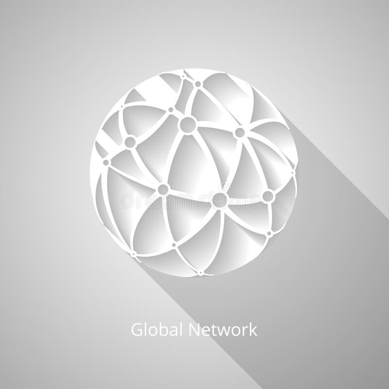 Global Network Wire Symbol, World Internet Logo Stock Vector ...