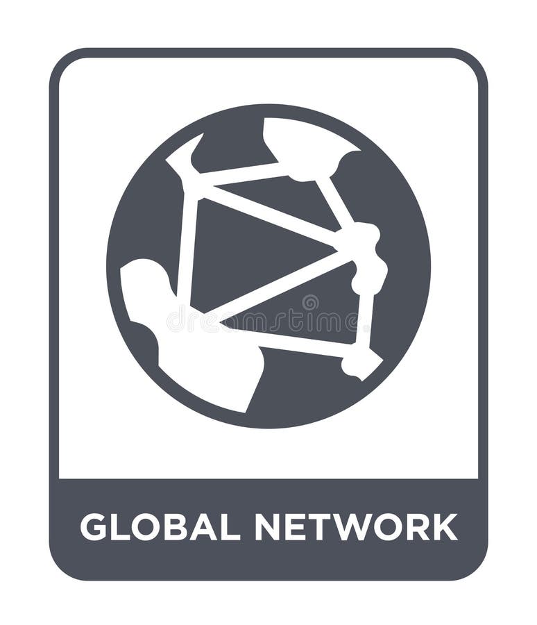 Global Network Icon in Trendy Design Style. Global Network Icon ...
