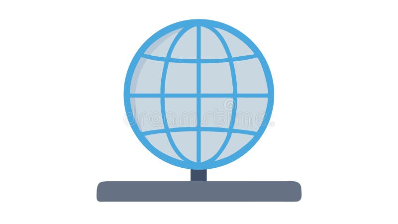 Global Network Icon: World Globe Communication Sphere Vector, Vector ...