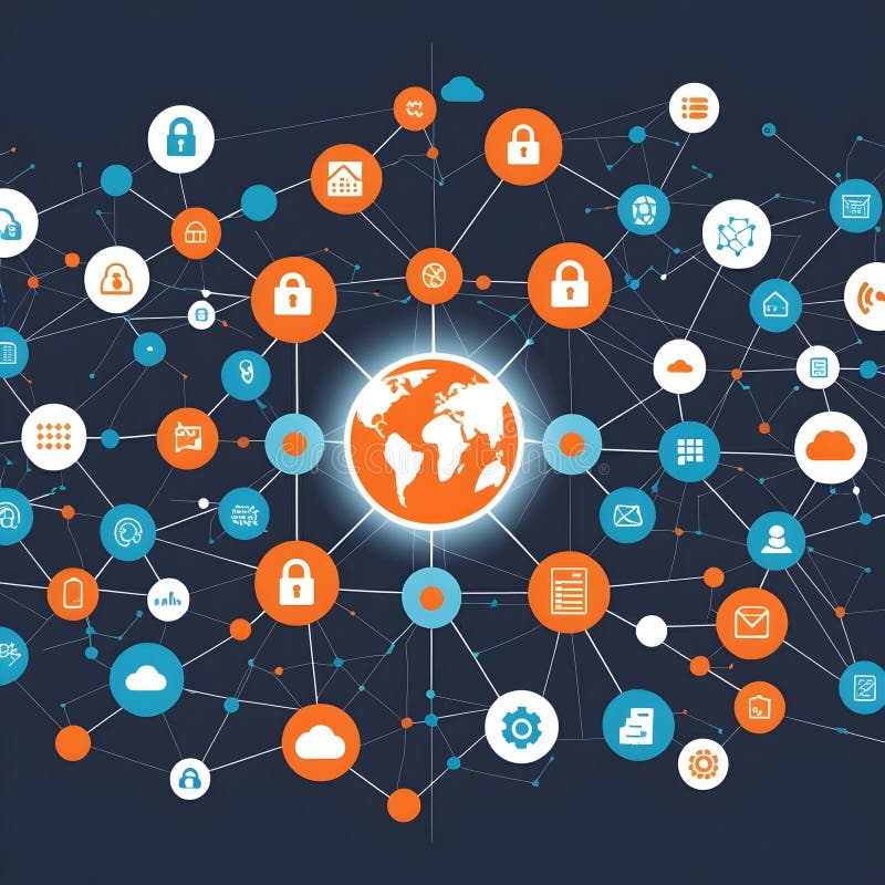 Global Connectedness Stock Illustrations – 124 Global Connectedness ...