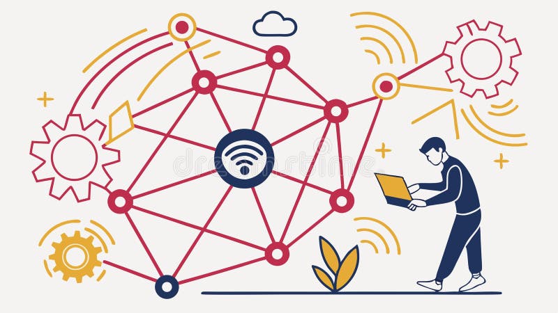 Global Network, Innovation, Technology Connectivity, Vector Design ...