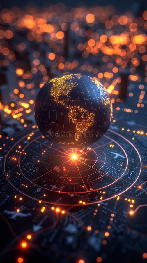 A Global Network of Interconnected Devices Showcasing Innovative ...