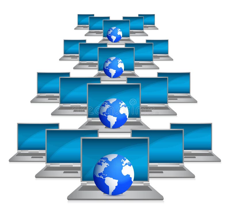 Global Network the Internet Illustration Design Stock Vector ...