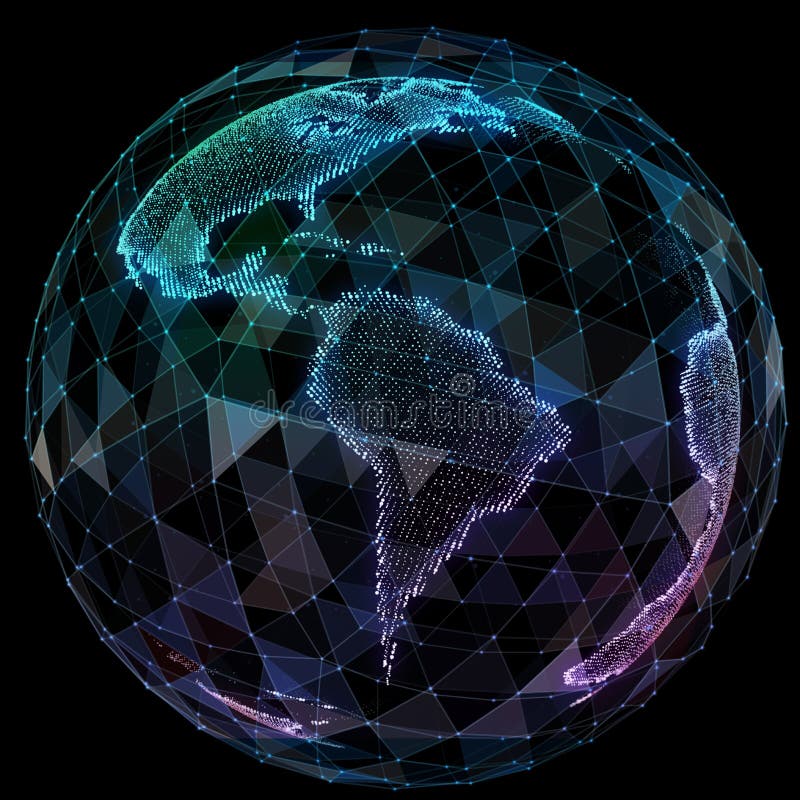 Global Network Internet Technologies. Digital World Map Stock ... Global Network Internet Technologies. Digital World Map Stock ...