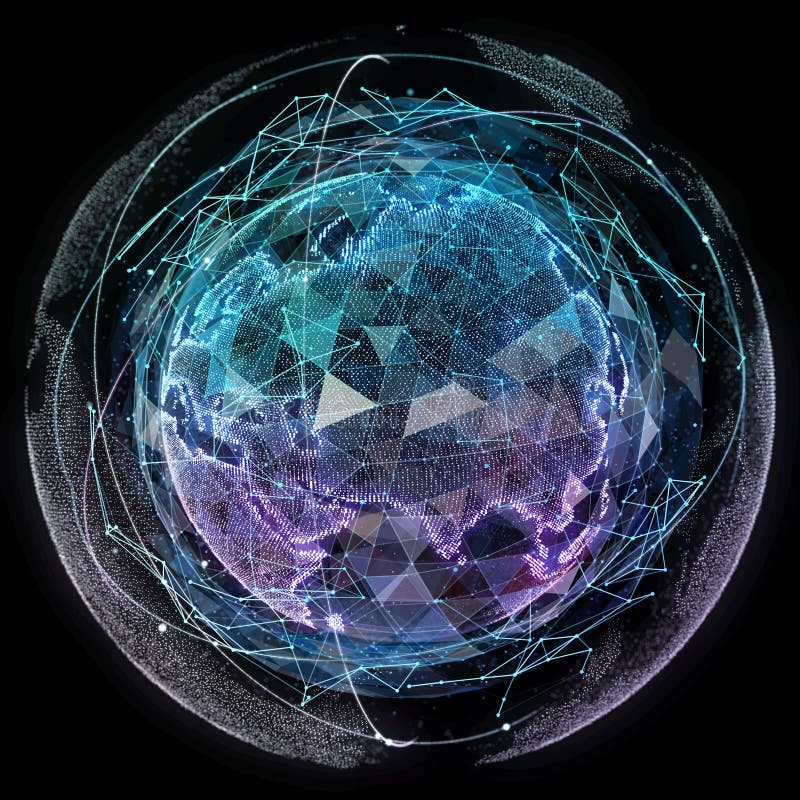 Global Network Internet Technologies. Digital World Map Stock Image ... Global Network Internet Technologies. Digital World Map Stock Image ...