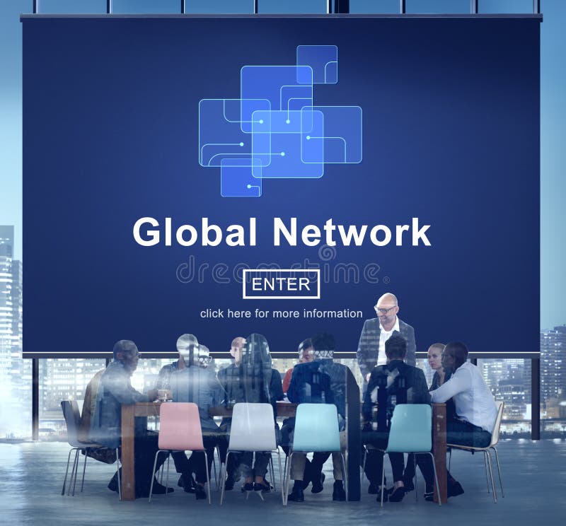 Global Network Internet Technology Online Connection Concept Stock ...