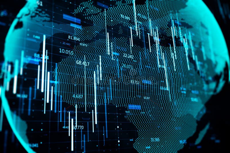 Global Network and Invest Concept Stock Illustration - Illustration of ...