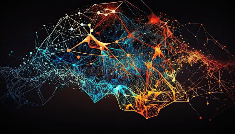 Global Network , Line and Dot Connection Stock Photo - Image of mesh ...