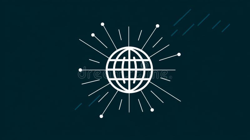 Global Network Logo Design Concept Stock Illustration - Illustration of ...