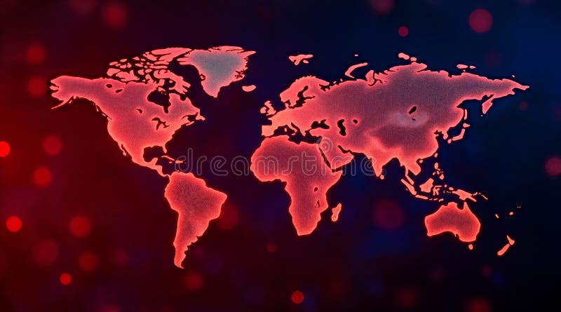 Global Network: a Luminous Network of Interconnected People, Linked ...