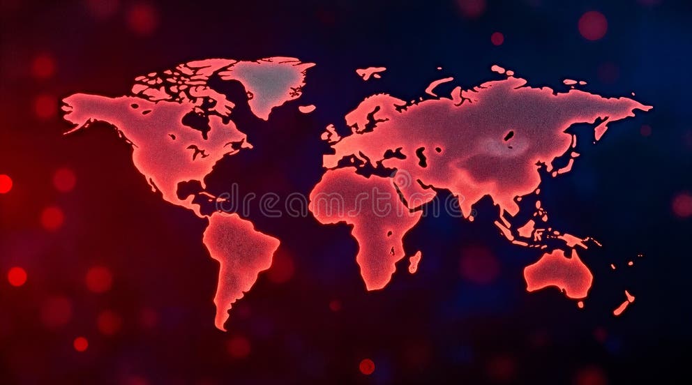 Global Network: a Luminous Network of Interconnected People, Linked ...