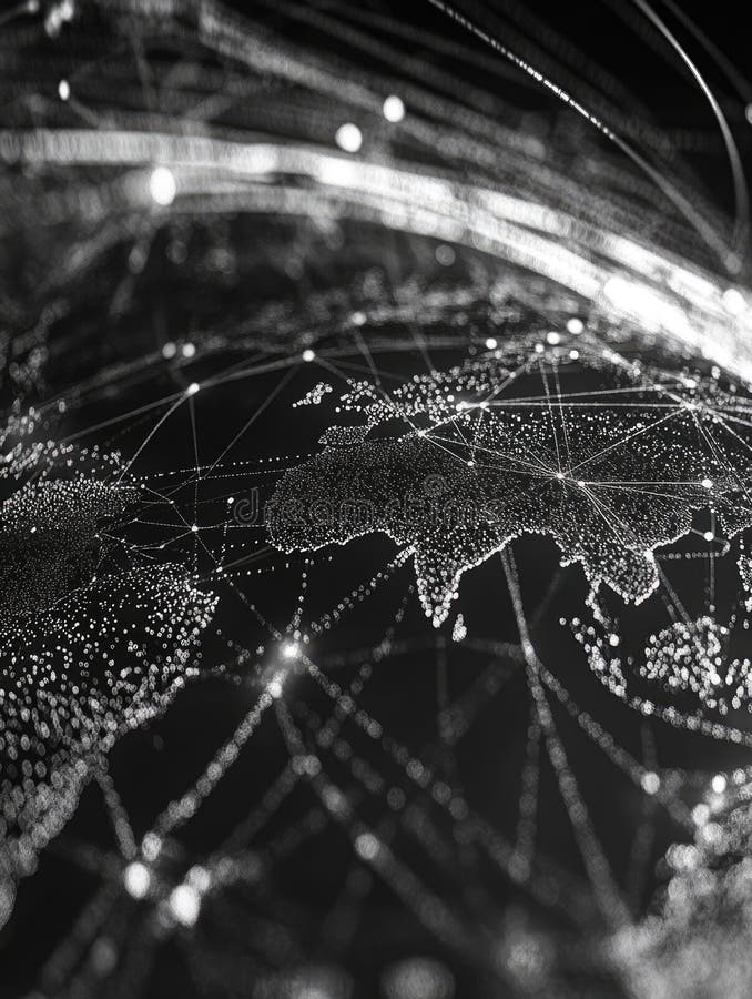 Global Network Map stock photo. Image of cables, world - 362131080