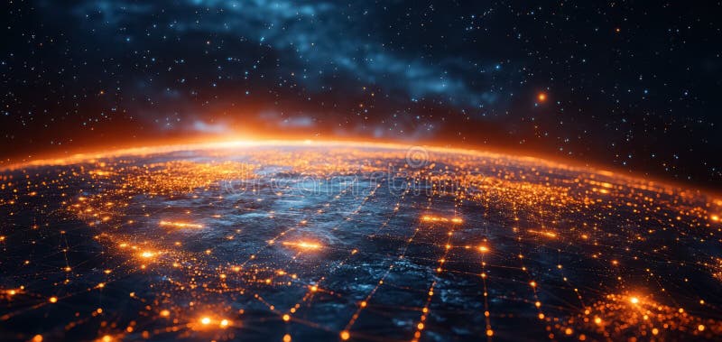 Global Network, Map and Worldwide Web for Connectivity, Innovation for ...