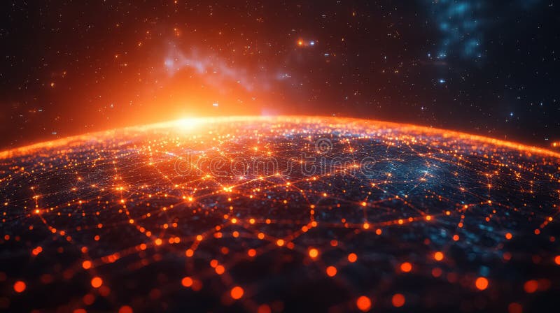 Global Network, Map and Worldwide Web for Connectivity, Innovation for ...