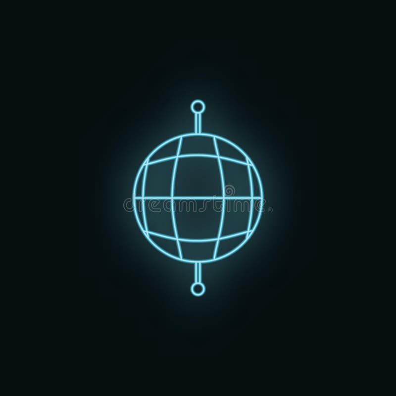 Global, Network, Neon, Icon. Web Development Vector Icon Stock ...