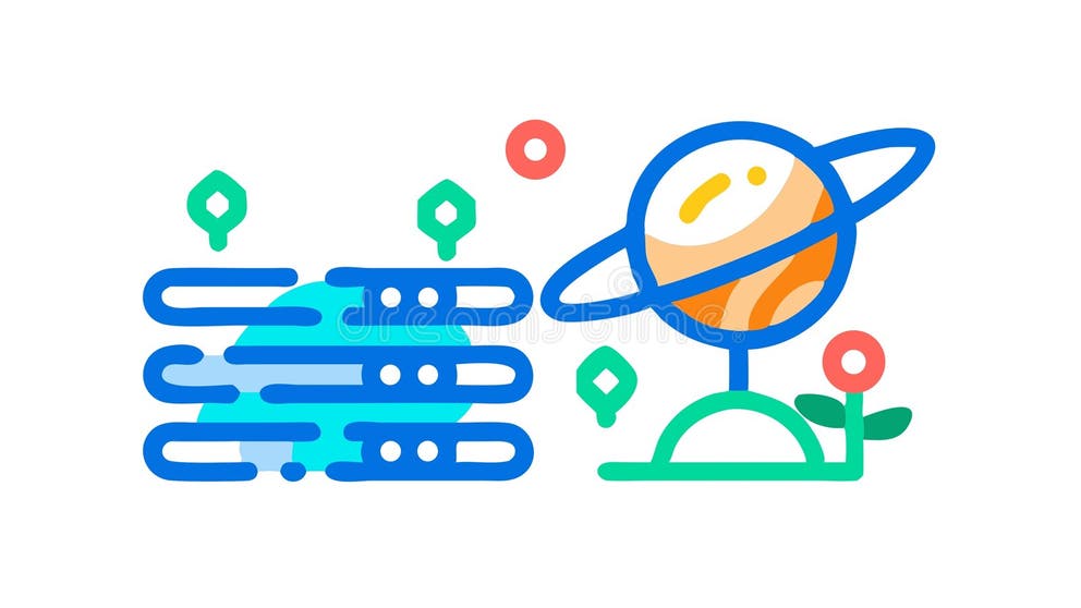 Global Network Planet Icon, Interconnected World, Digital Earth, Vector ...