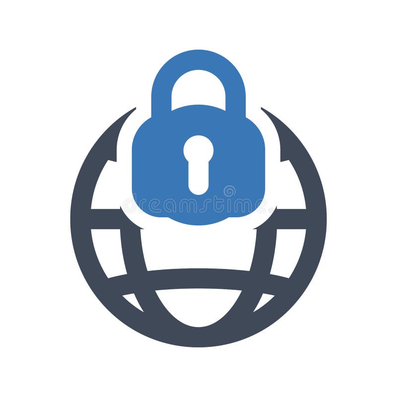 Network Security Icon. Vector Graphics Stock Vector - Illustration of ...