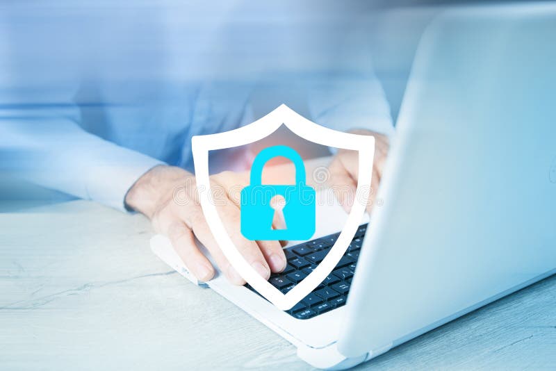 Global Network Security. Unlock Protection Stock Image - Image of ...