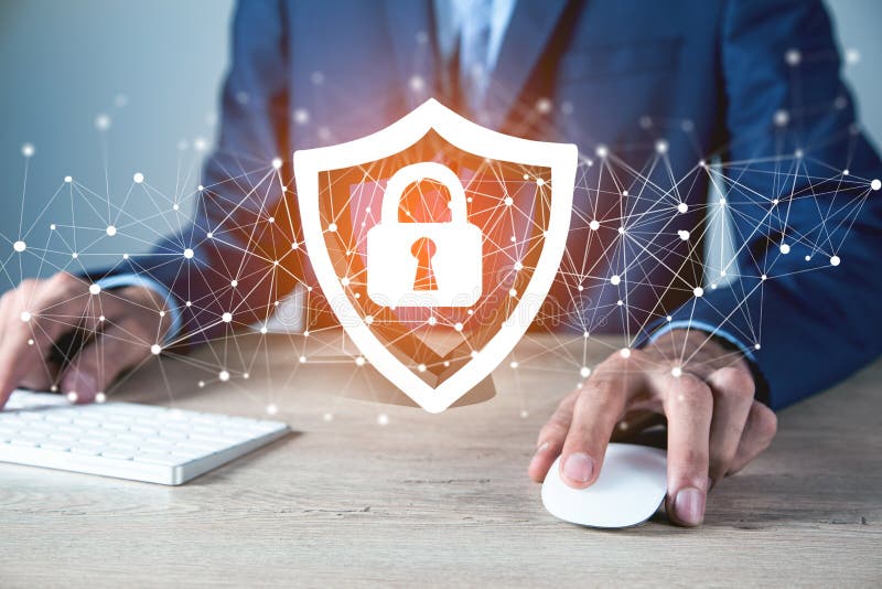 Global Network Security. Unlock Protection Stock Image - Image of code ...