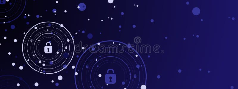 Global Network Security on the White Stock Vector - Illustration of ...