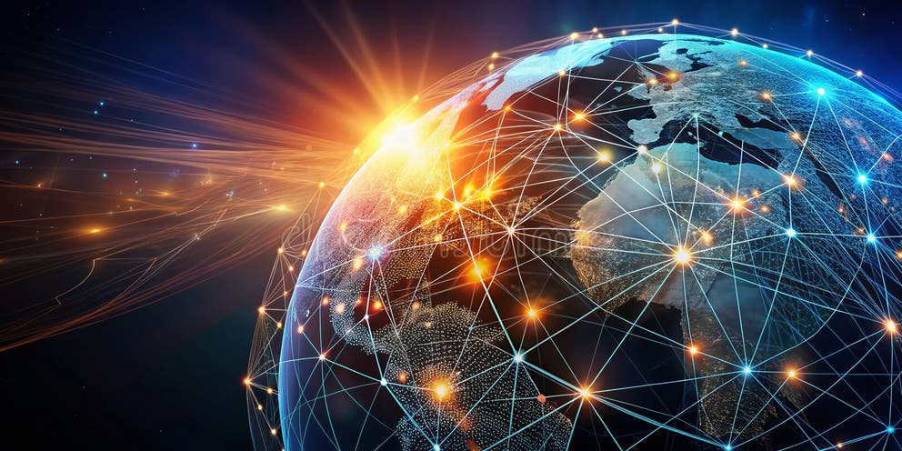 A Global Network Silhouette Visualizing Interconnected Communication ...