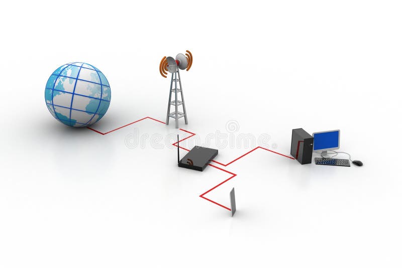 Global network system stock illustration. Illustration of information ...