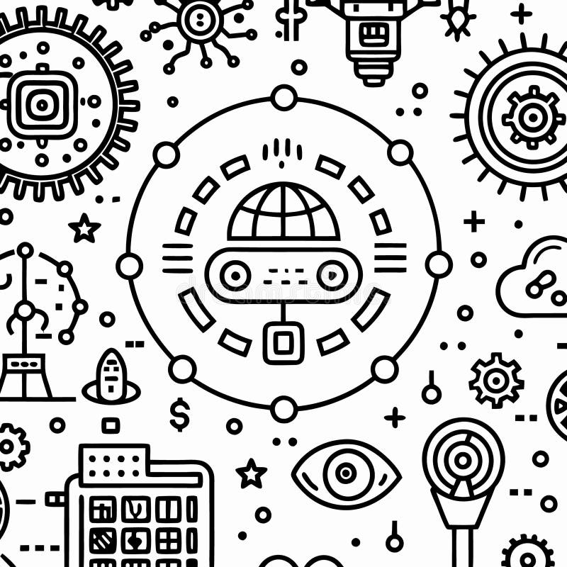 Global Network Technology, AI, Robotics, and Automation Concept ...
