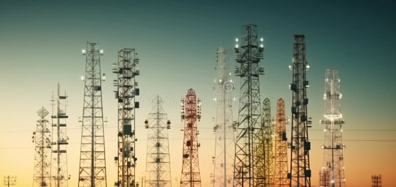 Global Network Technology Communication Tower for Wireless High Speed ...