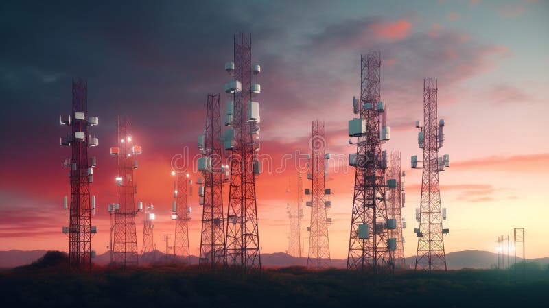 Global Network Technology Communication Tower for Wireless High Speed ...