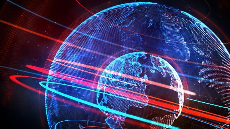 Global Network, Technology Digital Data Connection, Abstract Background ...