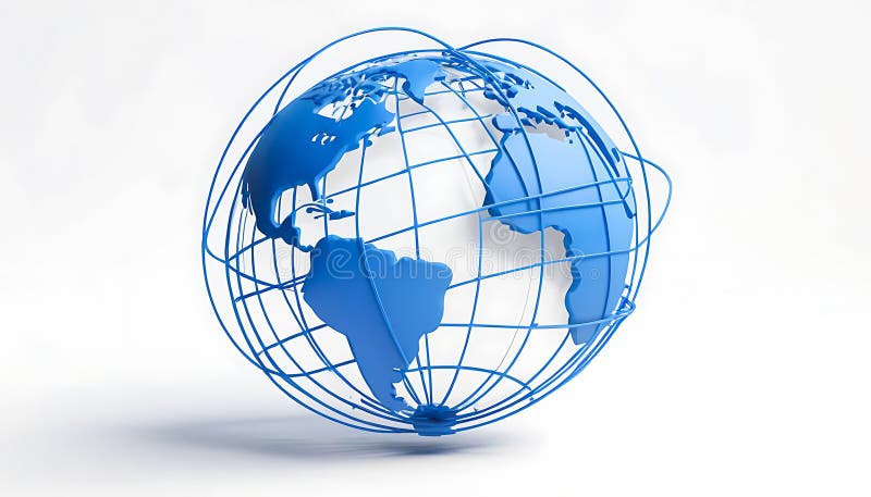 Global Network Visualization Stock Illustration - Illustration of ...