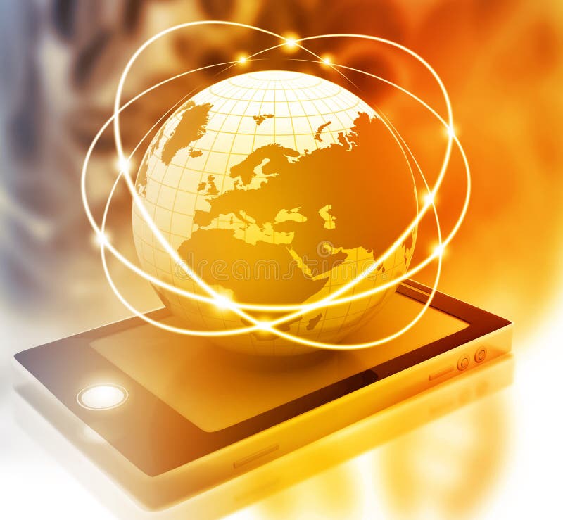 Global networking stock illustration. Illustration of concept - 60847715