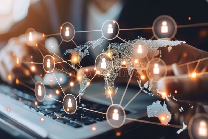 Global Networking Business Customer Connection, Hr Recruitment, Service, Teamwork, Strategy ...