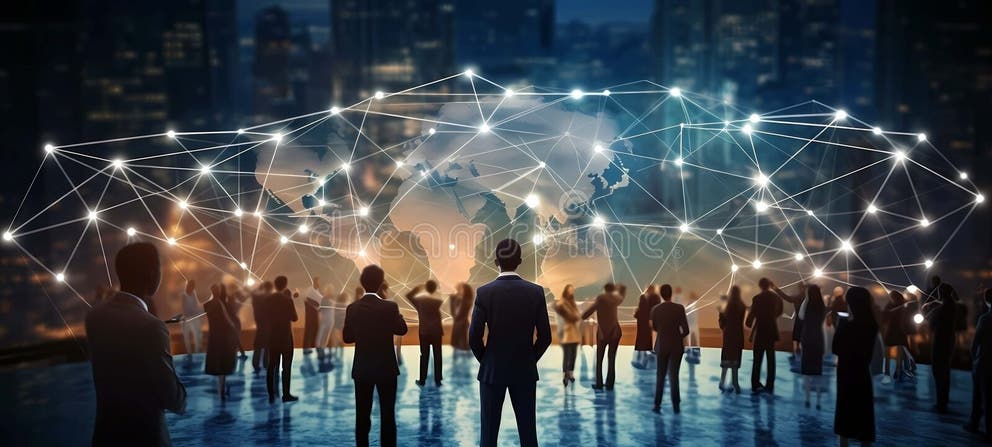 Global Networking Connection Globalization Technology Concept, 3D ...