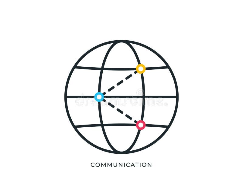 Global Networking Icon . Globe Icon Isolated on White Backogrund ...