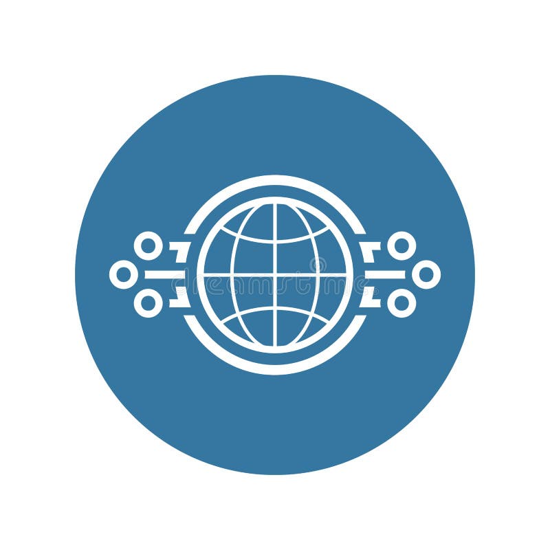 Global Networking Icon. stock vector. Illustration of worldwide - 113961675