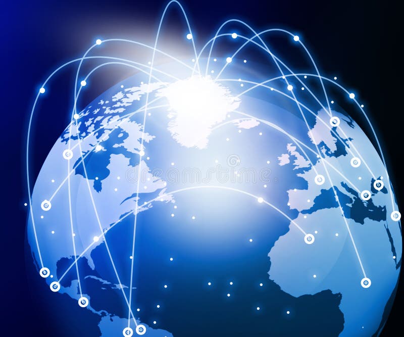 Global networking stock illustration. Illustration of global - 50508954