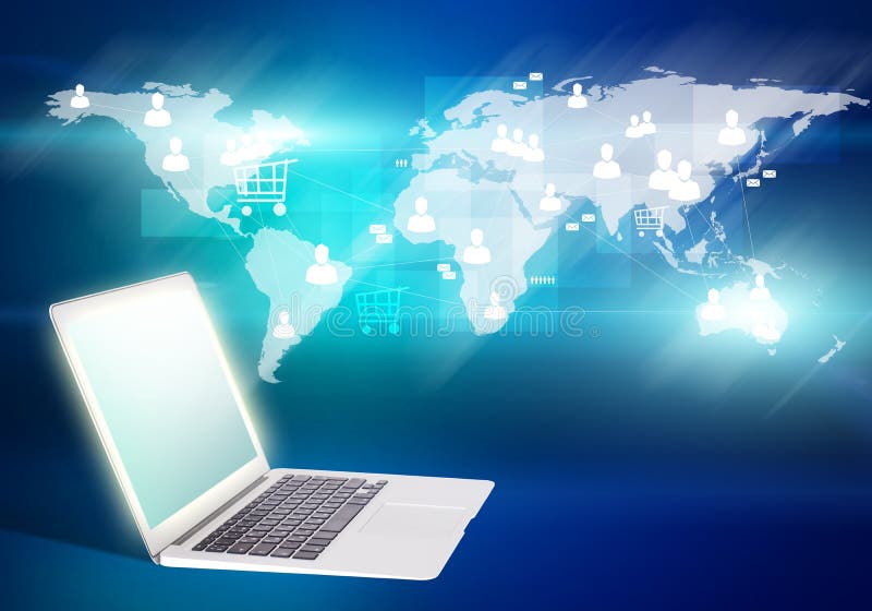 Global networking stock image. Image of global, business - 61058911