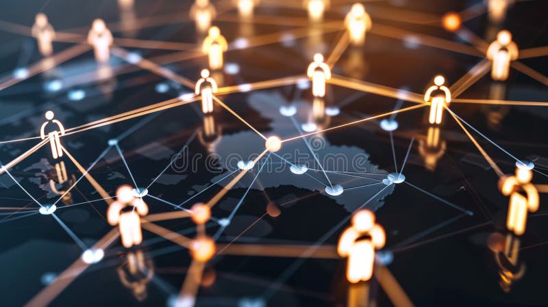 Global Networking Nexus: Business Structure in Motion Stock Image ...