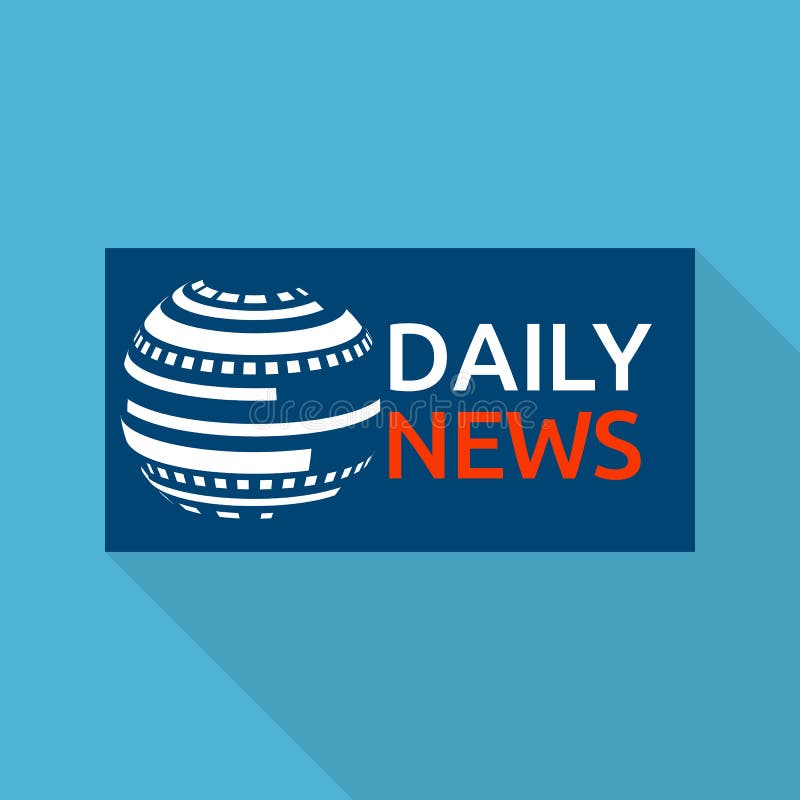 Global daily News Logo, Flat Style Stock Vector - Illustration of icon ...