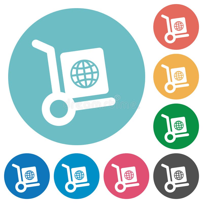 Global Logistics Circular Symbol Stock Illustrations – 35 Global ...