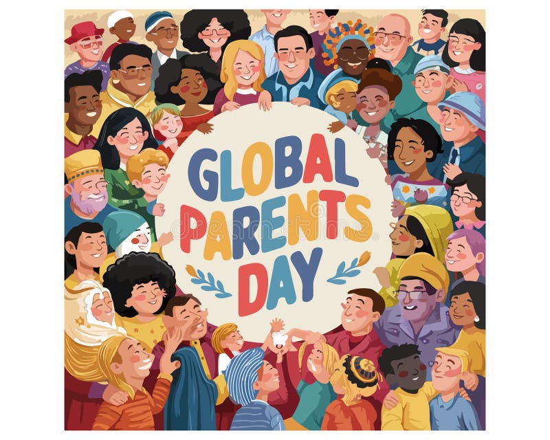 Global parents day. stock illustration. Illustration of card - 323857941