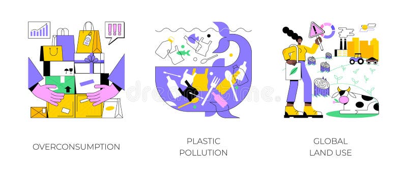 Global Pollution Problem Abstract Concept Vector Illustrations. Stock ...