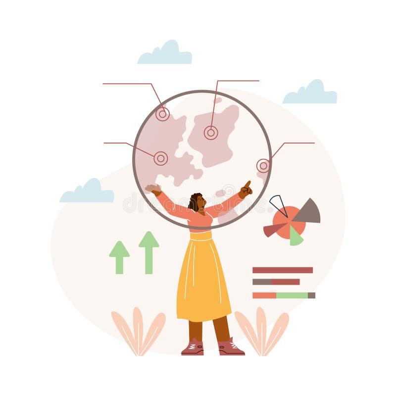 Global Population Trends Vector Illustration Stock Vector ...