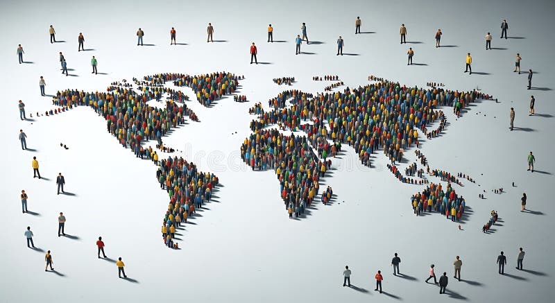 World Population Density Map Stock Illustrations – 810 World Population ...