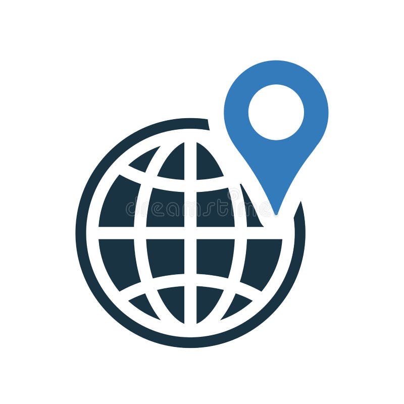Global Position, Location Icon Design Stock Vector - Illustration of ...
