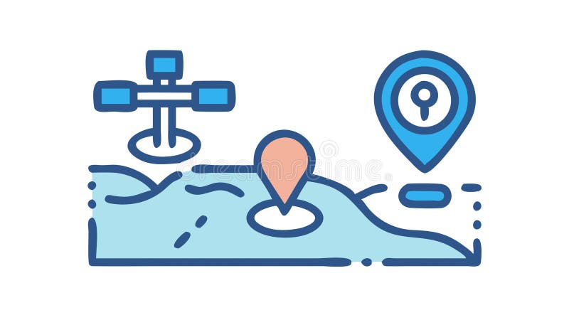 Global Positioning and Interconnected Travel Icon, World Map, Vector ...
