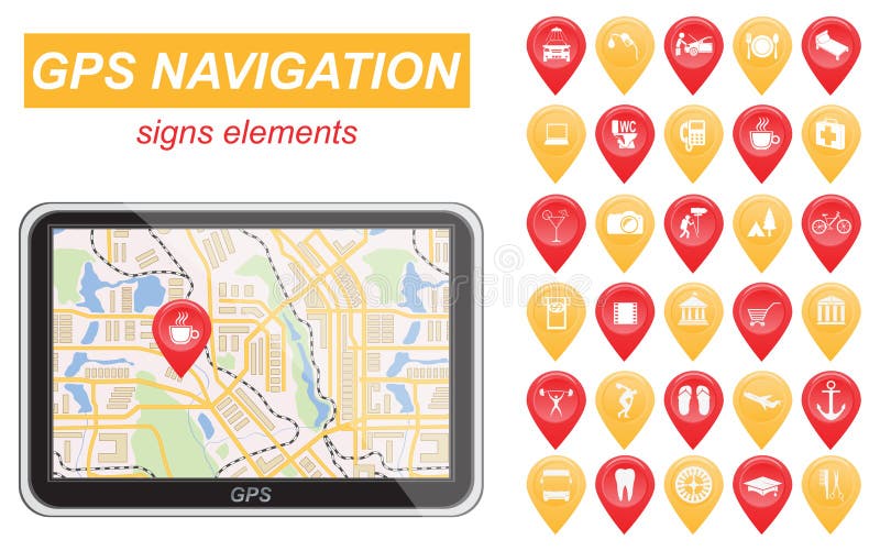 Global Positioning System, Navigation. Infographic Template Stock ...