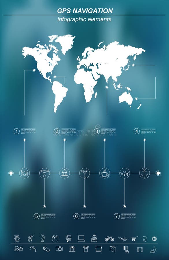 Global Positioning System, Navigation. Infographic Template Stock ...